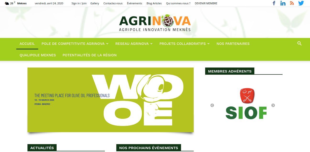 AGRINOVA - Agripole Innovation Meknes - Tekency